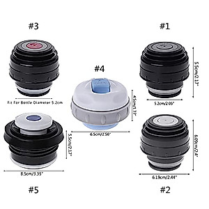 YIFEIJIAO, 5.2-7.5cm Vacuum Flask Lid Thermos Cover Portable Universal Travel Mug Accessories-3