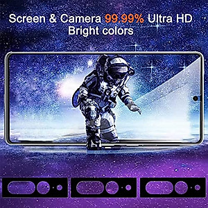 Milomdoi [3+3 Pack] For Google Pixel 7 Pro Screen Protector [Not Glass] 3 Pack Flexible TPU film Accessories With 3 Pack tempered glass camera Lens Protector fingerprint compatible case friendly 5G