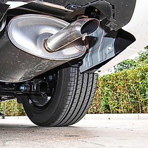 Sodcay 2 PCS Car Modification Sound Wave Imitator, Exhaust Pipe Sounders, Turbo Sound Whistle Simulator, Fit for Truck, Motorcycle, Cars, Dirt Bike and Scooter (Black)