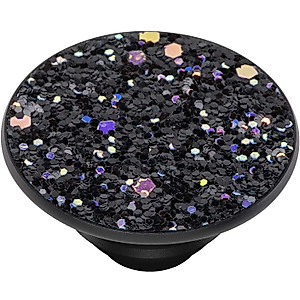 PopSockets Phone Grip with Expanding Kickstand, Glitter PopGrip - Sparkle Black