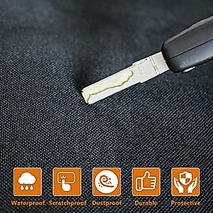 TOHONFOO Grill Cover for Weber 9010001 Traveler Grill Full Cover Length Heavy Duty Waterproof 600D Oxford Fabric Cover