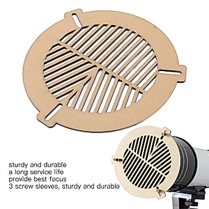 Telescope Focusing Mask, Acrylic, Lightweight, 3 Screw Sleeve, Support Telescope Tubes with an Outer Diameter 80-110mm, Suitable for Reflector Refractor, Dobsonians, Mak Cas, SCT