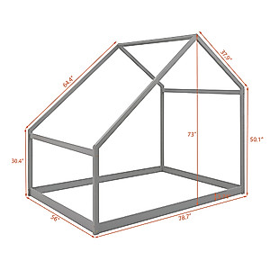 Bellemave GZZ000081FE Platform, Full, Grey