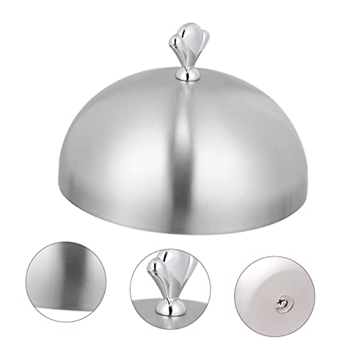 UPKOCH 1pc Steak Cover Grill Indoor Outside Tent Indoor Grill Pan B09v2ygvzk Food Tents Cloche Food Cover Stainless Dish Cover Steak Protector Restaurant Supplies Silver Snack Plate Steam