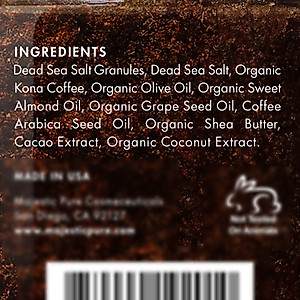 Majestic Pure Cellulite Hot Cream (9 oz) and Coffee Scrub (10 oz) Bundle