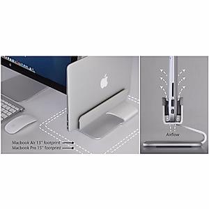 Rain Design 10038 mTower Vertical Laptop Stand - Space Gray