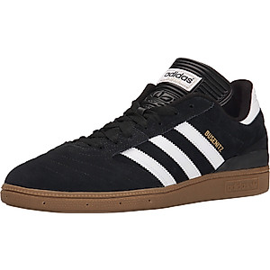 adidas mens Busenitz Sneakers , Core Black, Ftwr White, Gold Met., 9.5 US