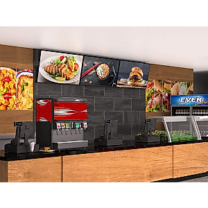 Monoprice 3x1 Menu Board Wall Mount for Screens Between 32in to 65in, Adjustable Tilt, Max Weight 66 Lbs Per Screen, VESA Patterns Up to 600x400, Steel Construction, Black - Commercial Series