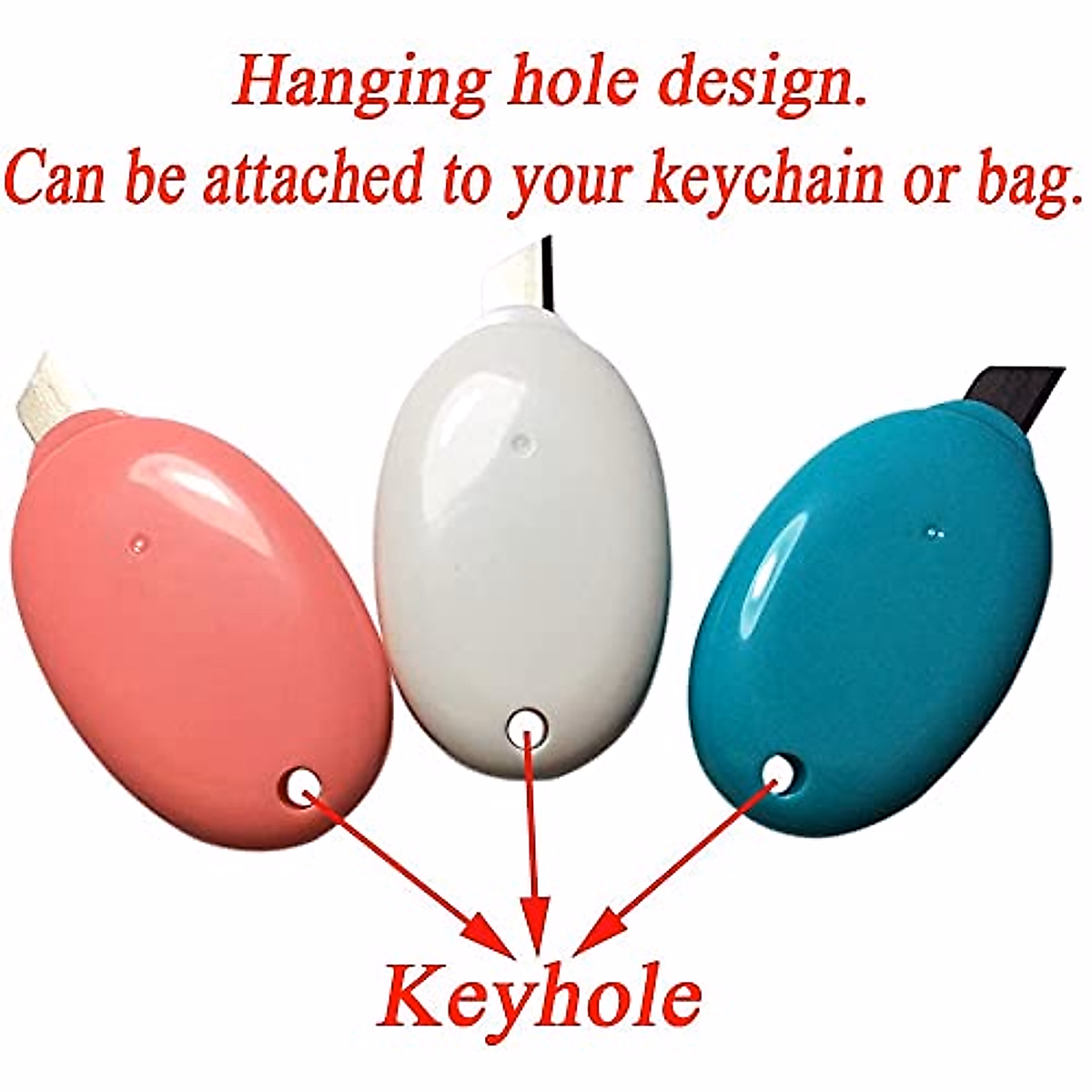 Mini Utility Knives Box Cutter Retractable Letter Opener (Blue/Pink/White) 6PC