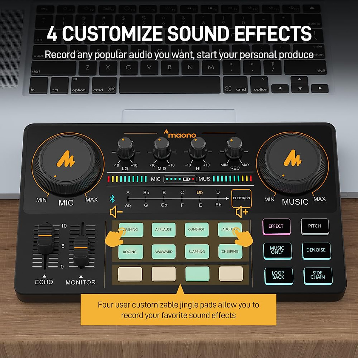 MAONO Podcast Equipment Bundle Audio mixer All-in-One Podcast Production Studio with 3.5mm Microphone for Live Streaming, Podcast Recording, PC, Smartphone, DJ MaonoCaster Lite (AU-AM200-S1)