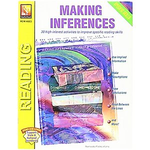 Remedia Publications REM4003 Specific Skills Book Series: Making Inferences Book, 9.1" Wide, 11.6" Length, 0.2" Height