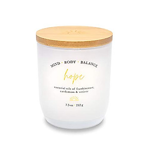 Aromatherapy Candle by Studio Oh! - Hope - 7.5-Ounce Coconut-Soy Blend Wax Scented Jar Candle for Home & Office - Burns up to 40 Hours