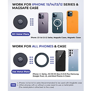 Ciencimy Tesla Phone Mount Designed for Model 3 Model Y, 【Easy Install】 Magnetic Tesla Phone Holder Compatible with MagSafe iPhone 15 Pro Max Plus 14 13 12 Mini and All Phone