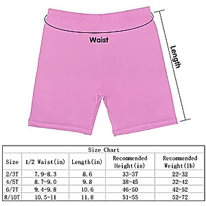 HOLLHOFF 12 Pack Girls Dance Shorts 8-10 Years, 12 Color Bike Short Breathable and Safety for Playgrounds and Gymnastics Multi