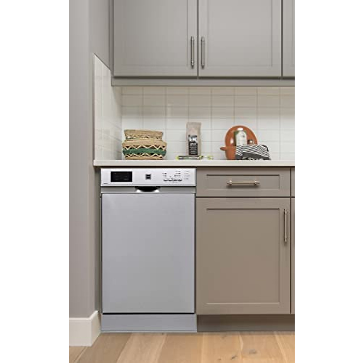 RCA RZ0381 Front Control-Built in FULLSIZE Dishwasher, 57 DBA, Stainless Steel, 18” WIDE, Stainless