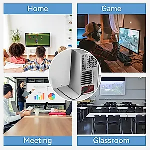 VENTION VGA to HDMI Adapter-1080P Video Dongle Adaptador VGA Converter with Audio Cable (0.5FT), Male to Female for PC,Monitor HDTV (Note: VGA to HDMI Only, Not Bi-Directional)