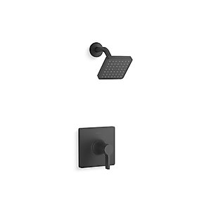 KOHLER TS28128-4G-BL Venza Rite-Temp Shower Trim Set, Single-Function Showerhead and Faceplate Set, 1.75 GPM, Matte Black