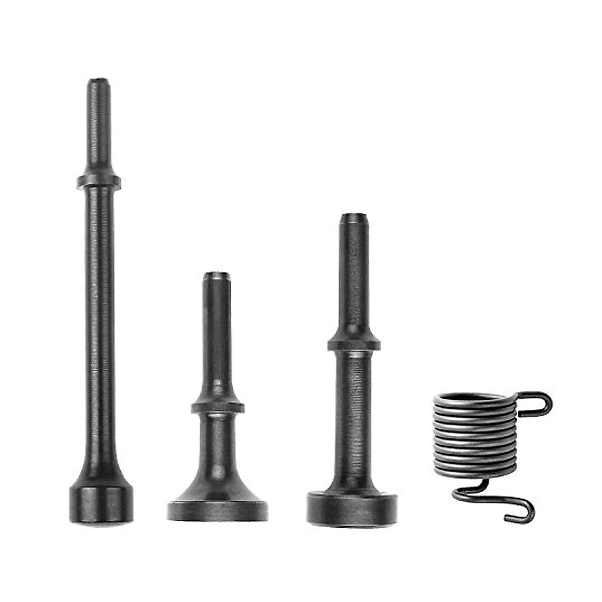 4 PCS Air Hammer Bits Set, ABuff 0.401 Shank Smoothing Pneumatic Chisel Air Hammer Accessories, Extended Length Hammer Tool with Spring.