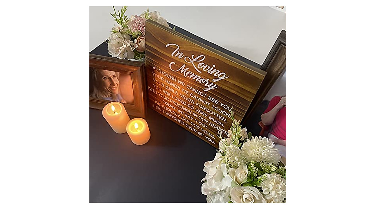 Rustic Memorial Table Sign | Elegant Wedding Decor