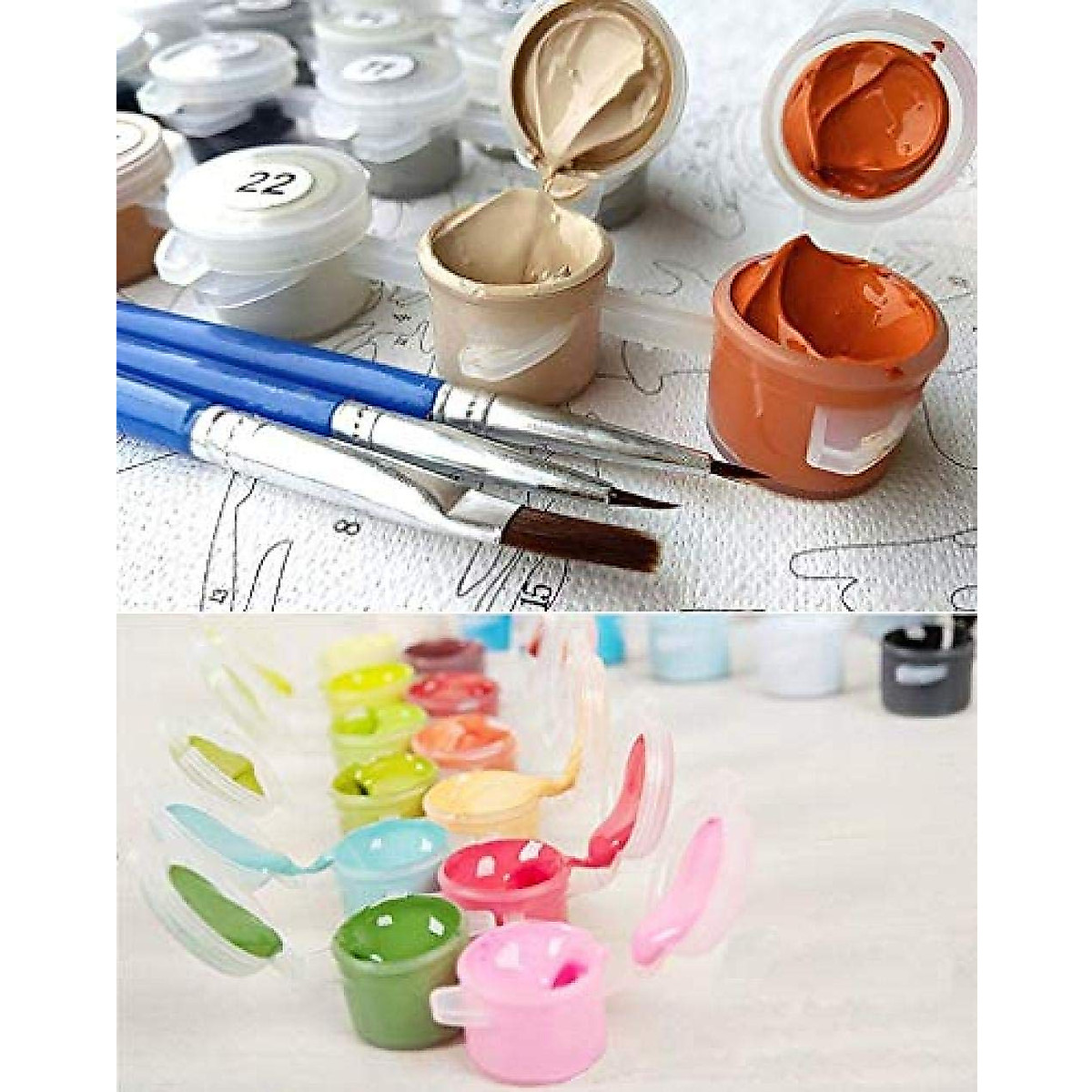 HRKDHBS Paint by Numbers Flame Football DIY Acrylic Oil Painting Kit Adult Kids Beginner Arts Crafts 40X50Cm (Without Frame)