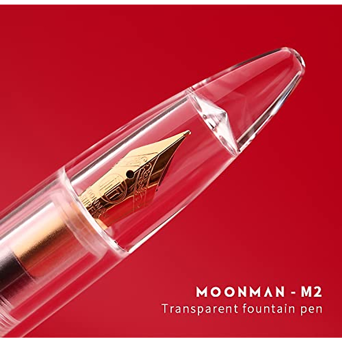 Majohn M2 Eye Dropper Fountain Pen, Large-Capacity Ink Storing, Fine Nib Writing Pen Set for Office/Business/Student/Signature