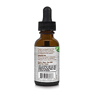Super Organics Organic Oregano Liquid Drops | Non-GMO, Kosher, Vegan | Immunity Support, 1 Fl Oz