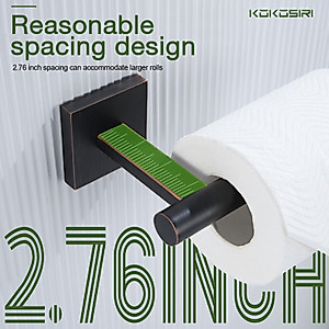 KOKOSIRI Toilet Paper Holder Oil Rubbed Bronze Toilet Roll Holder Hold Mega Rolls Kitchen Bathroom Tissue Paper Dispenser Stainless Steel, B2005ORB