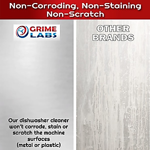 GRIME LABS Dishwasher Cleaner Deodorizer Descaler Tablets, 24 pack Heavy Duty Deep Clean and Natural Limescale Remover, Dish Washer Cleaner Machine Pods, 12 Months Supply