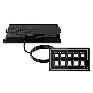 Control Switch Panel, Universal 10P Membrane Control Switch Panel Bluetooth APP Control with Backlight Module LED Touch Built‑in PPTC for RV Boat