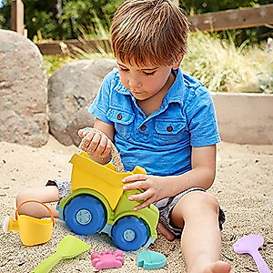 LotFancy Beach Sand Toy Set for Kids, Pack of 6, Snow Toys for Toddlers, Outdoor SandboxToy with Sand Truck, Watering Can, Shovel, Rake, Sand Crab, Fish Molds for Boy Girl on Christmas Day