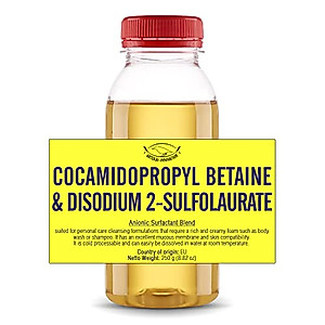 COCAMIDOPROPYL Betaine & DISODIUM 2-SULFOLAURATE - Ultra-mild, Cold Processable & Easy-to-Handle Surfactant Blend for Shampoo & Body Wash Formulations - Liquid - 250 g | 8.82 oz
