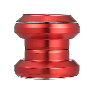 X AUTOHAUX 29.6mm Threadless Bicycle Headset Combo Bike Threadless External Headset Sealed Cartridge Bearings MTB Road Bike Headset Bicycle Headset Red