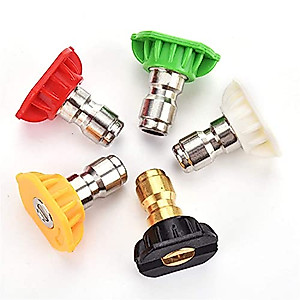 Tool Daily Pressure Washer Spray Nozzle Tips with Nozzle Holder, 1/4 Inch Quick Connect