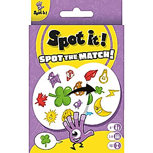 Zygomatic Spot It! Classic Card Game (Pocket Edition) | Matching Game | Fun Kids Game for Family Game Night | Travel Game | Great Kids Gift | Ages 6+ | 2-8 Players | Avg. Playtime 15 Mins | Made