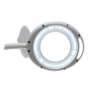 Aven-26507 OptiVue 5-Diopter [2.25x] LED Magnification Desk Lamp - White