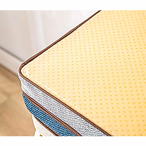 WanJing Patio Bench/Settee Cushion,Non-Slip Garden Furniture Swing Pad Washable Loveseat Pad for Indoor Outdoor Bench Porch Swing/Dining Seat/Storage Settee/Chaise Lounger, Gray, 40x16 inch