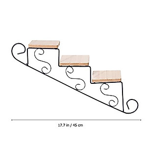 VORCOOL Vintage Floating Shelves Wall Mounted Shelf Wood Look Accent Furniture with Metal Frame for Hallway Entryway Living Room Bedroom Bathroom Kitchen