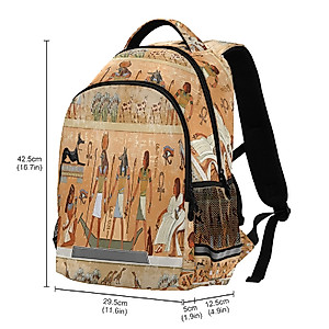 xigua Egyptian Tribal Life Printing Backpack Casual Daypacks- Lightweight School Bag