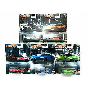 Hot Wheels Car Culture 2021 Exotic Envy Complete Set of 5 Vehicles