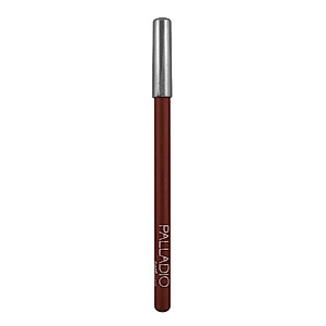 Palladio Lip Liner Pencil, Wooden, Firm yet Smooth, Contour and Line with Ease, Perfectly Outlined Lips, Comfortable, Hydrating, Moisturizing, Rich Pigmented Color, Long Lasting, Café