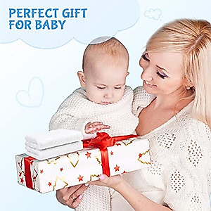 HOMEXCEL Baby Washcloths 24 Pack, Microfiber Coral Fleece Baby Bath Face Towels, Extra Absorbent and Soft Wash Cloths for Newborn, Infant, and Toddlers, Baby Boy Girl Washcloth for Face and Body 7x9"