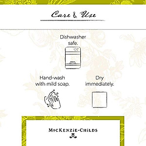 MacKenzie-Childs Courtly Check Enamel Spoon Rest for Kitchen, Enamel Kitchenware Line