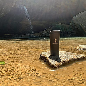 Aquapelli Vacuum Insulated Travel Coffee Mug, 16 Ounces, Midnight Black