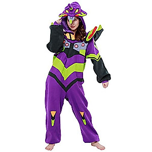 SAZAC Kigurumi - Evangelion Unit-01 - Eva-01 - Onesie Jumpsuit Halloween Costume - Adult