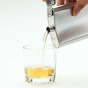 YWQ Solid Flasks Stainless Steel Flask & Funnel Set, 8 oz