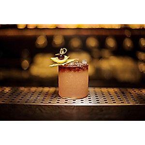 Amehla Ultra Thin Cocktail Glasses 12-ounce Double Old Fashioned Whiskey Glasses - Minimalist H20 Water Drinking Glass - (4)