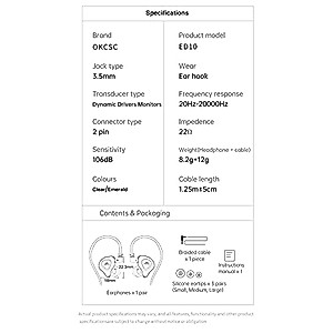 in Ear Monitor Earphones 10mm Dynamic Hybrid Wired Earbuds IEM Earphones with 2 Pin Cable Improve Music Quality HiFi Stereo Earbuds Fashion Noise-Isolating Earbuds for Gaming & Music Green with Mic