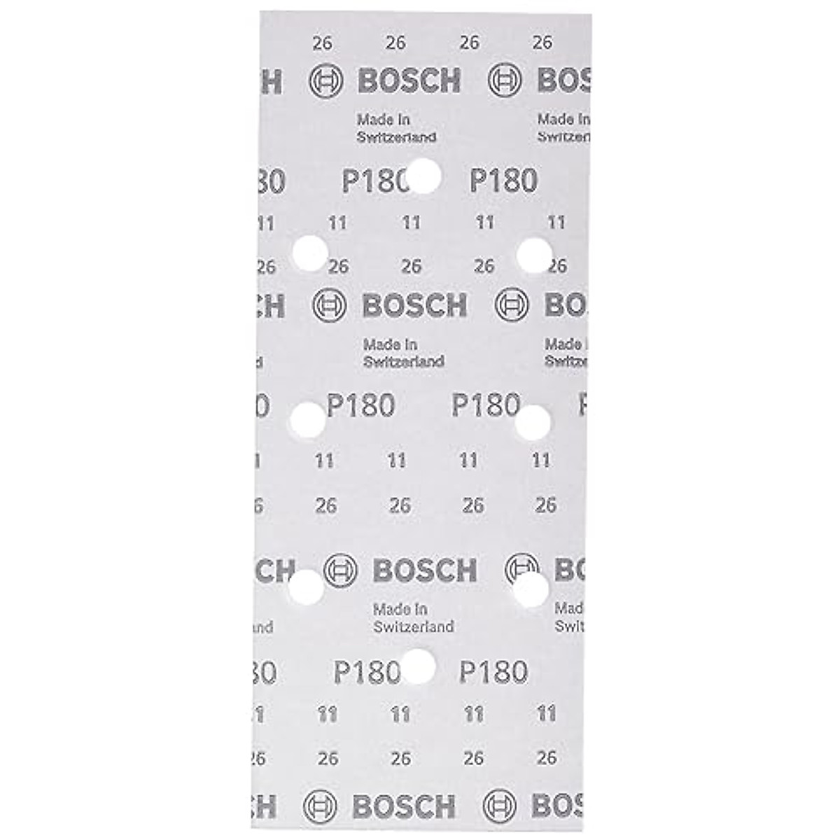 Bosch 2609256B07 Sanding Sheet Set for Orbital Sanders (10-Piece)