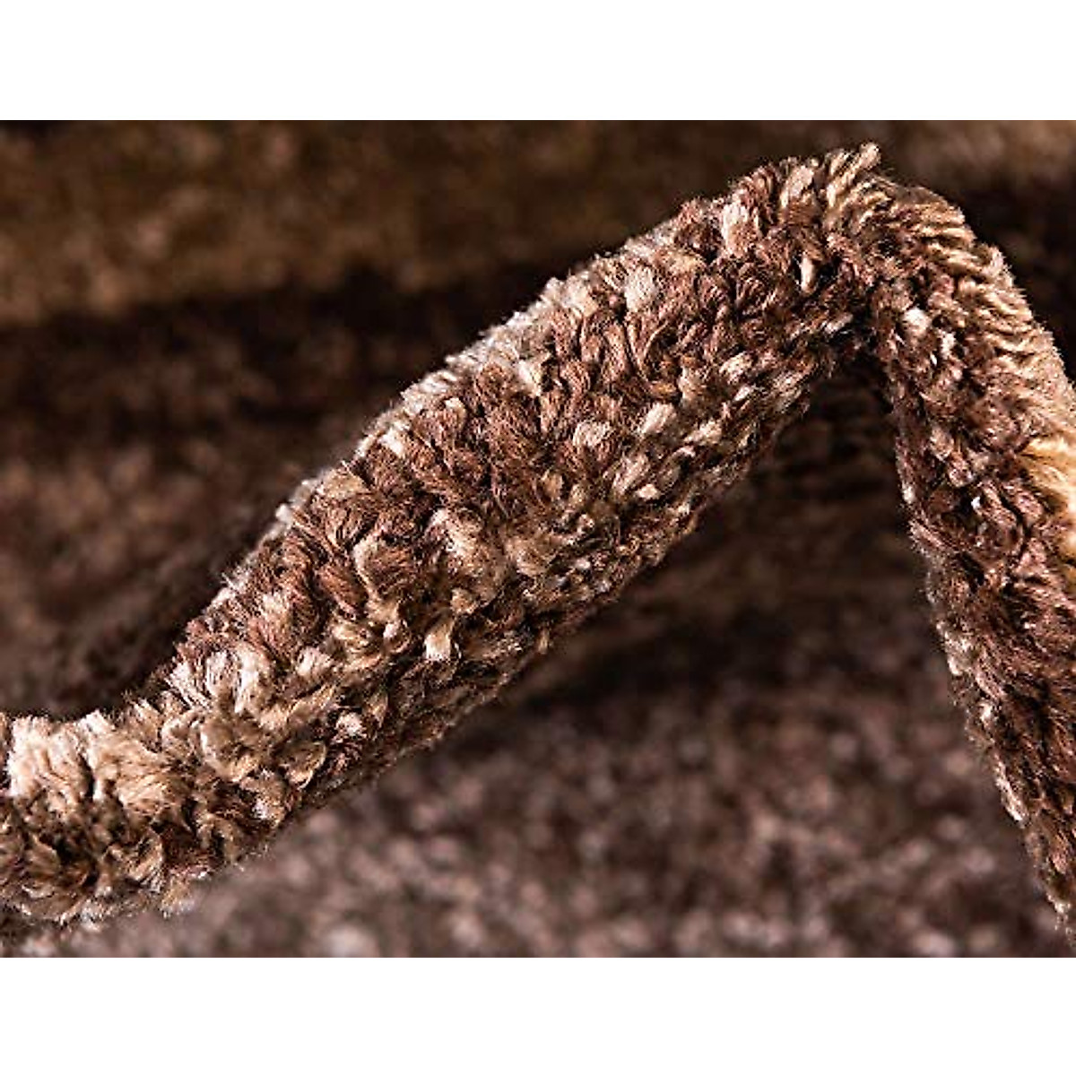 Unique Loom Autumn Collection Modern Contemporary Casual Abstract Area Rug, Rectangular 9' 0 x 12' 0, Brown/Beige Border