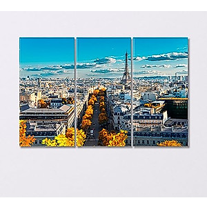 Autumn in Paris Canvas Print 1 Panel / 36x24 inches